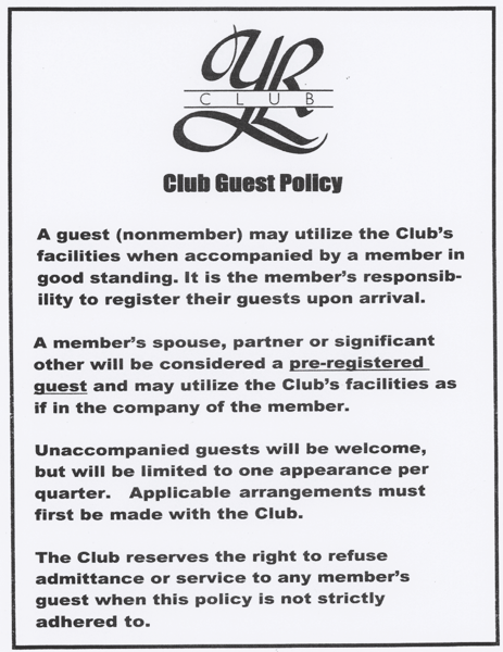 Membership - Berks County YR Club